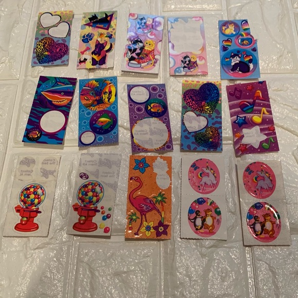 Lisa Frank | Other | Vintage Lisa Frank Sticker Sheet Lot | Poshmark